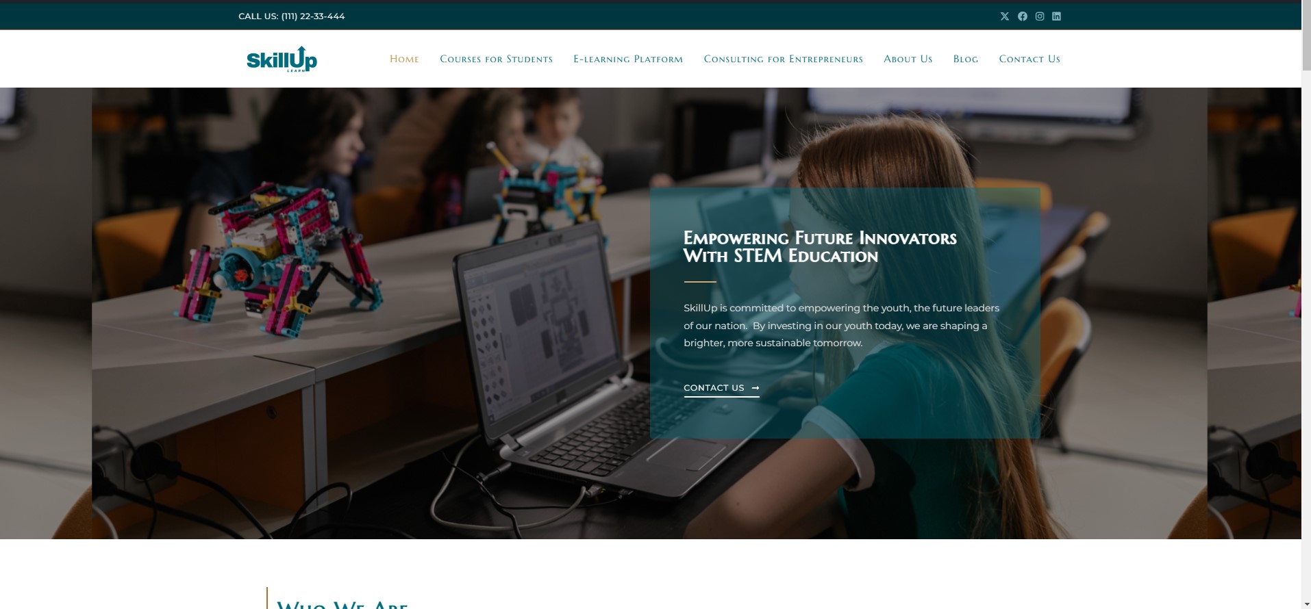 E-learning Platform - SkillUp: Empowering Education and Innovation